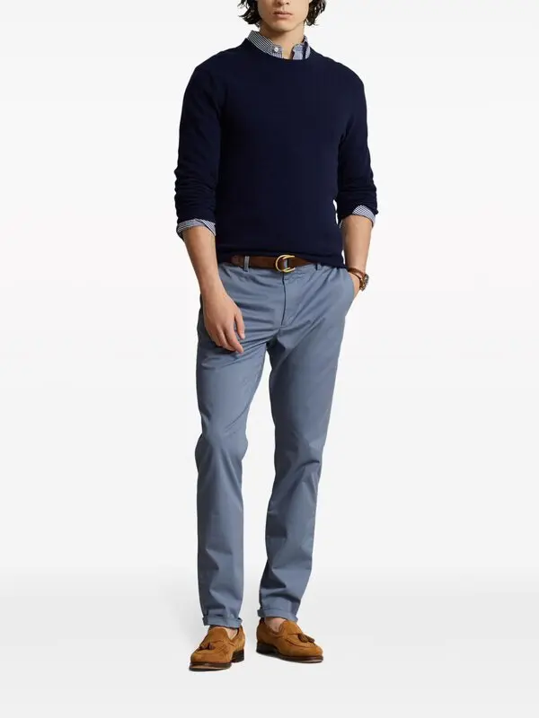 Polo Ralph Lauren Logo-tag Twill Straight-leg Trousers