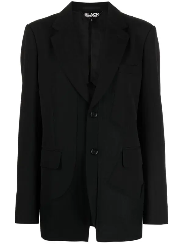 BLACK COMME DES GARÇONS Single-breasted Wool Blazer