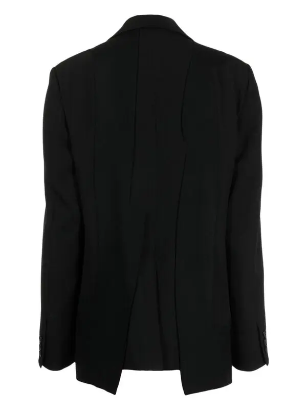 BLACK COMME DES GARÇONS Single-breasted Wool Blazer