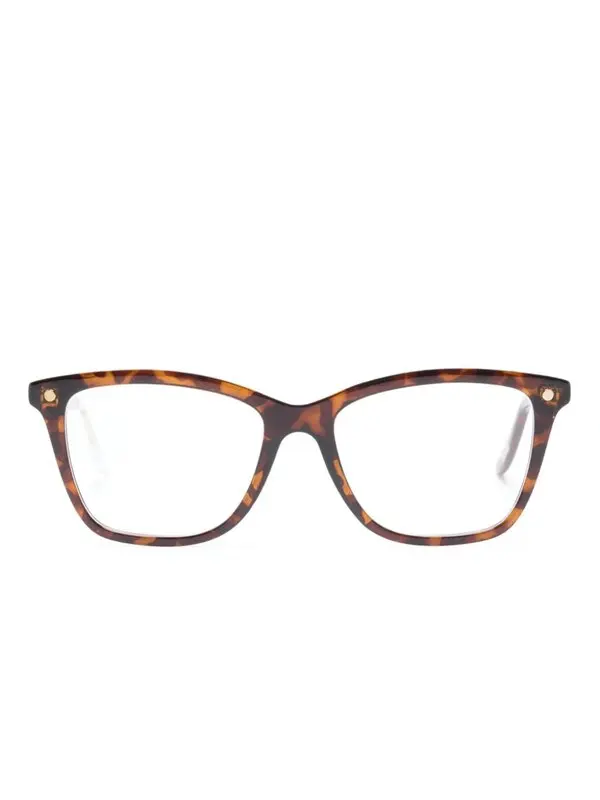 SNOB Butterfly Frame Clip-on Eyeglasses - Brown