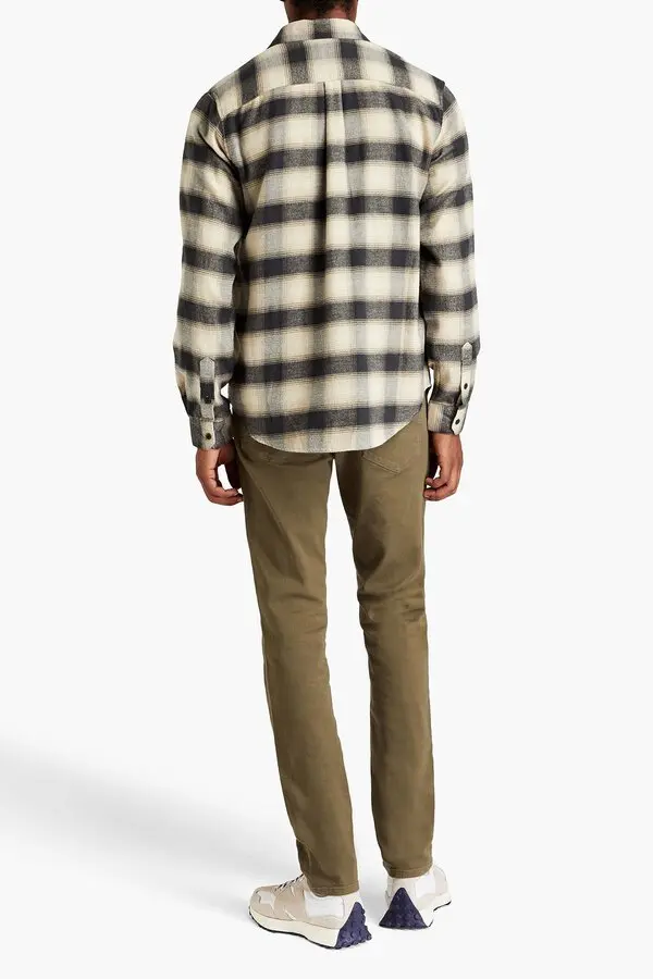 FRAME Checked Cottonflannel Shirt - Beige