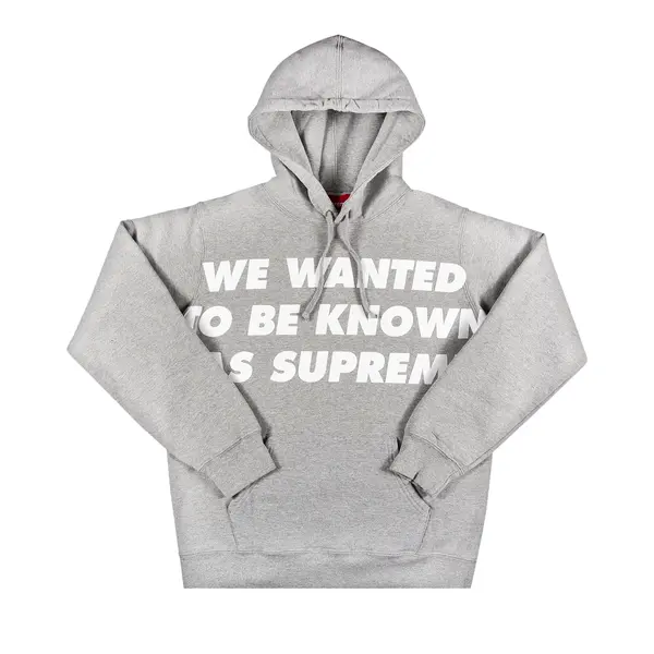 Supreme Known As Hooded Sweatshirt - Grey