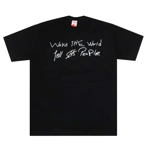 Supreme Buju Banton Wake The World Tee - Black