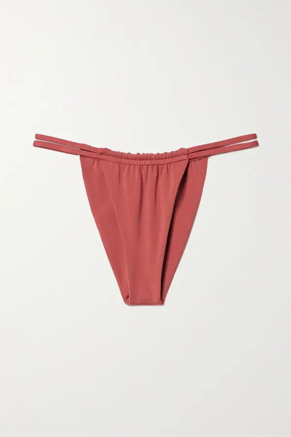 Mara Hoffman Net Sustain Coco Bikini Briefs - Red