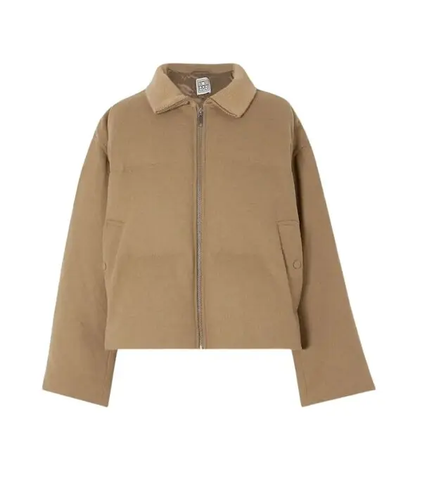 TOTEME Quilted Padded Wool-blend Flannel Jacket