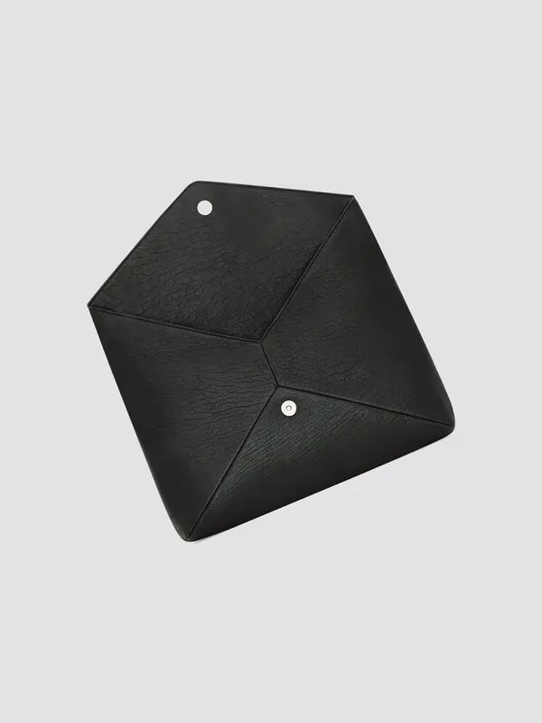 Saint Laurent Cassandre Envelope Pouch - Black