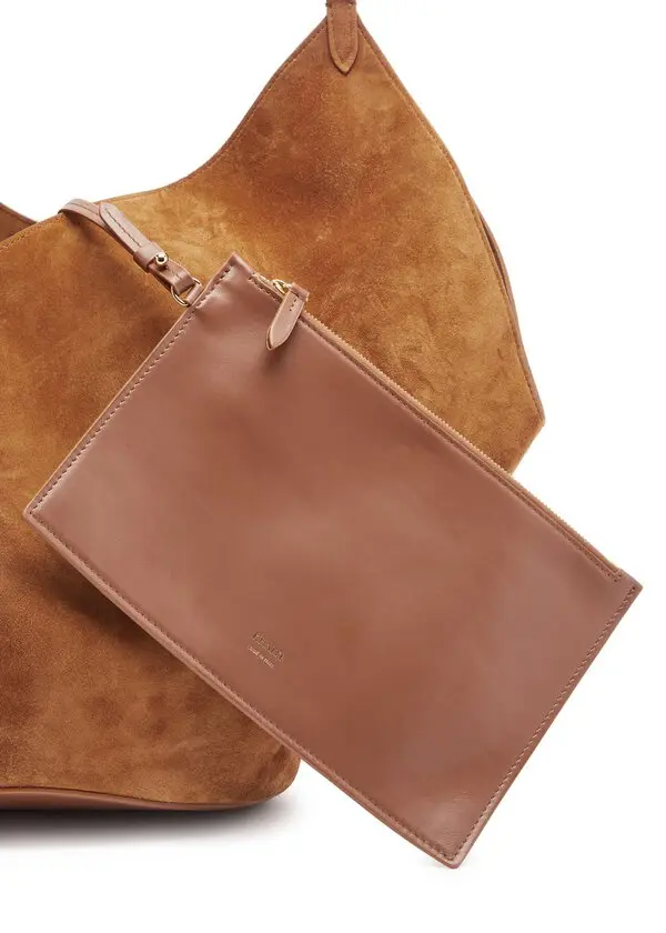 Khaite Medium Lotus Suede Tote