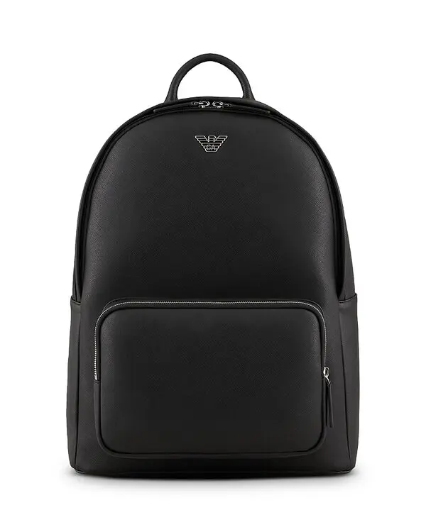 Emporio Armani Eagle Plated Backpack - Black