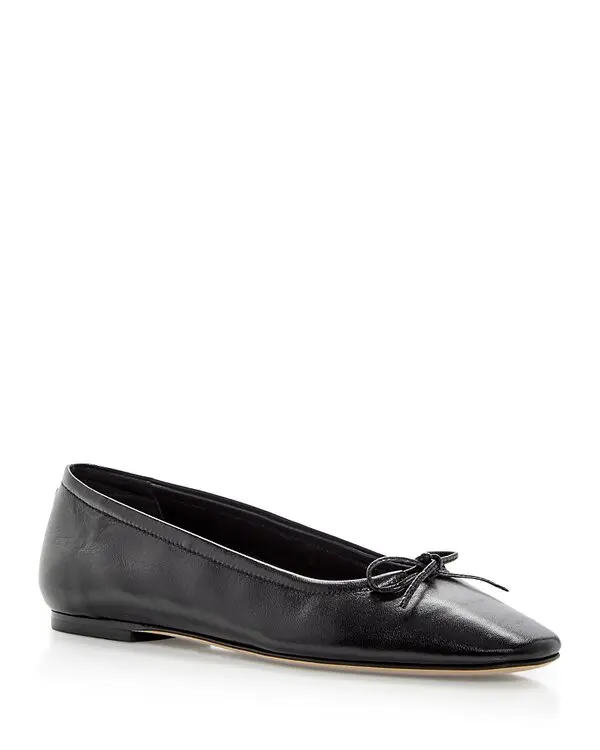AeydĒ Delfina Bow Ballet Flats - Black