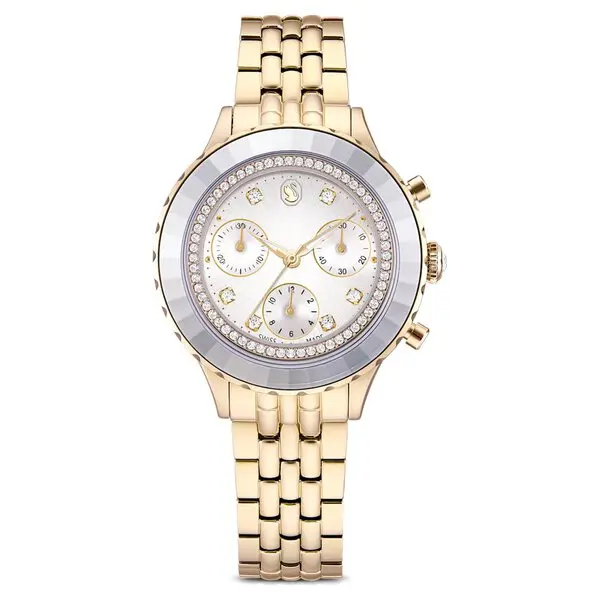 SWAROVSKI Octea Chrono Watch - Gold Tone