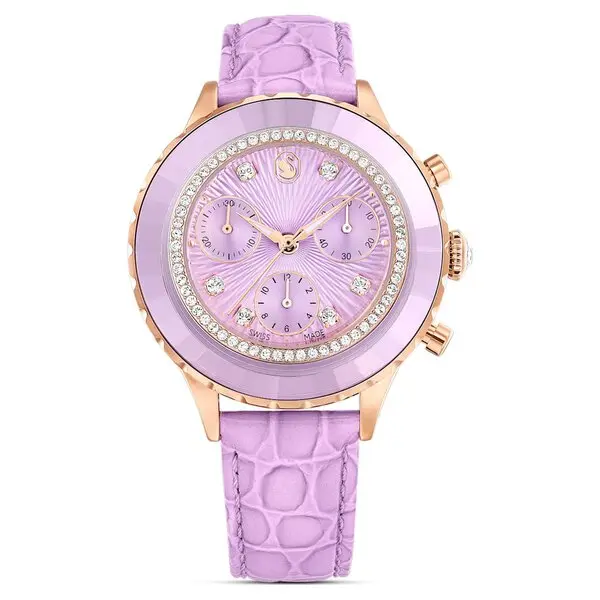 SWAROVSKI Octea Chrono Watch - Purple