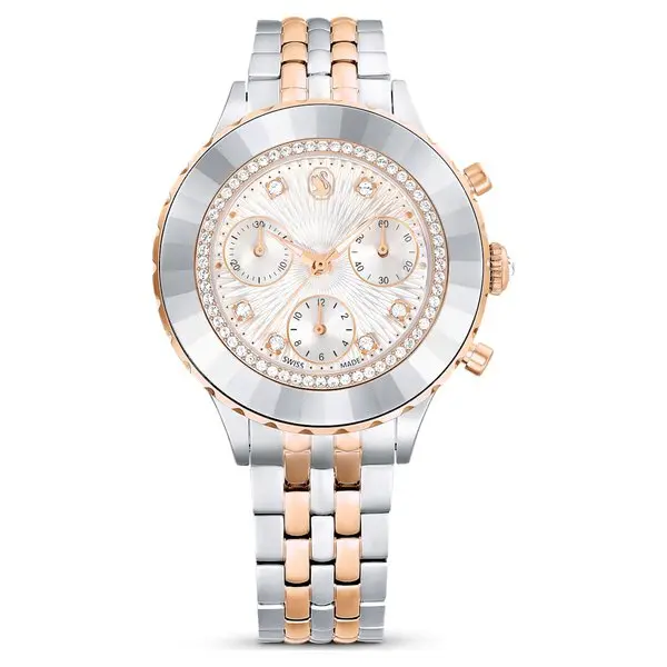 SWAROVSKI Octea Chrono Watch - Rose Gold Tone