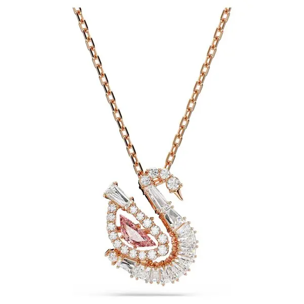SWAROVSKI Swan Pendant - Pink