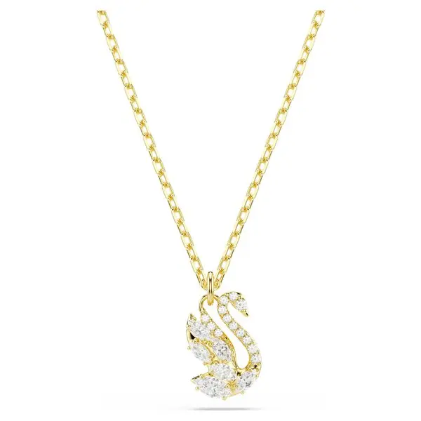 SWAROVSKI Swan Pendant Necklace - White