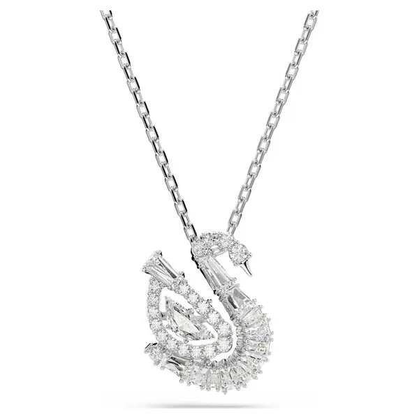 SWAROVSKI Swan Pendant Necklace - White