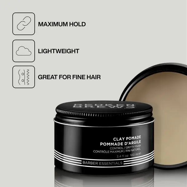 REDKEN Brews Clay Pomade: Max Hold Clay Pomade