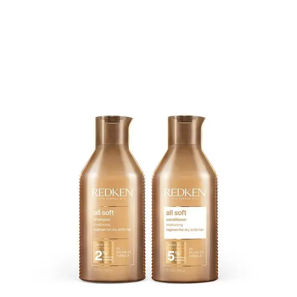 REDKEN All Soft Duo: Shampoo & Conditioner | For Dry Hair - One-color