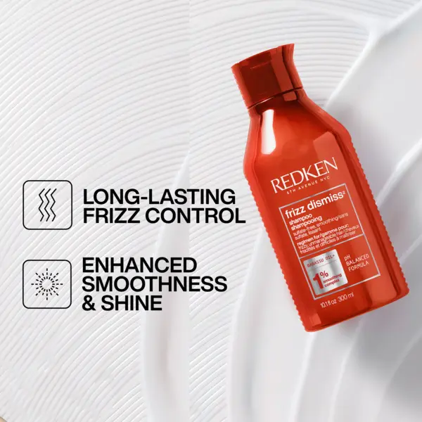 REDKEN Frizz Dismiss Trio: Shampoo, Conditioner & Leave-in