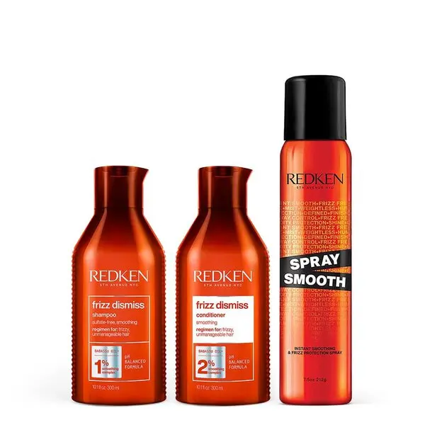 REDKEN Spray Smooth Trio For Anti-frizz & Flyaway Hair - One-color