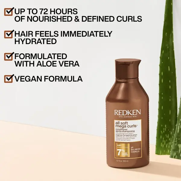 REDKEN All Soft Mega Curls Conditioner | Nourishing & Detangling