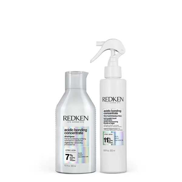 REDKEN Acidic Bonding Concentrate Fine Hair Shampoo & Conditioner - One-color
