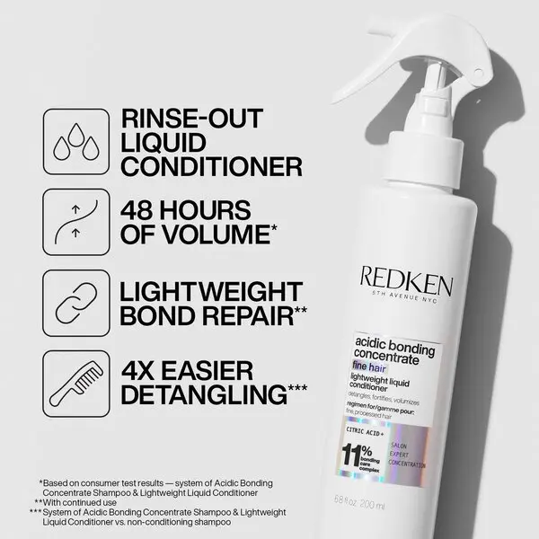 REDKEN Acidic Bonding Concentrate Fine Hair Shampoo & Conditioner