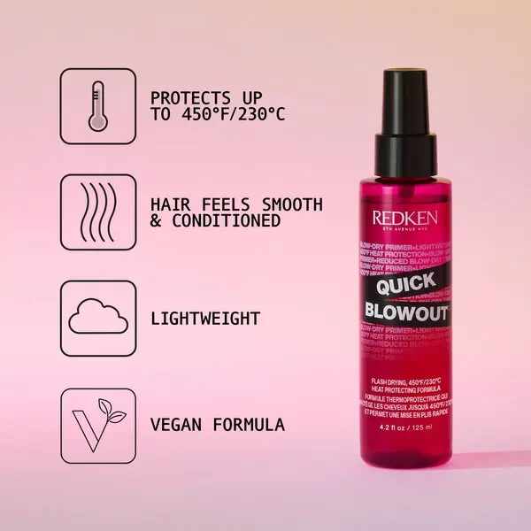 REDKEN Quick Blowout: Lightweight Blow Dry Primer Spray