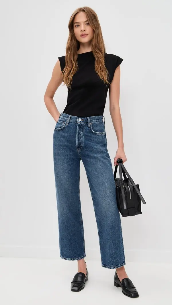 AGOLDE Ren High-rise Wide-leg Jeans - Control