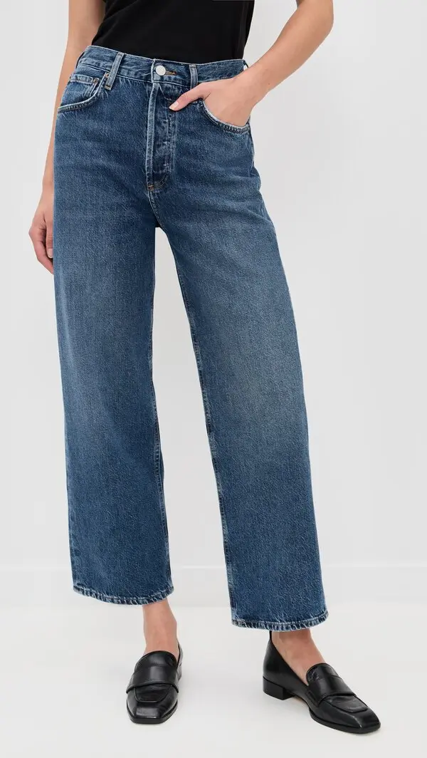 AGOLDE Ren High-rise Wide-leg Jeans - Control