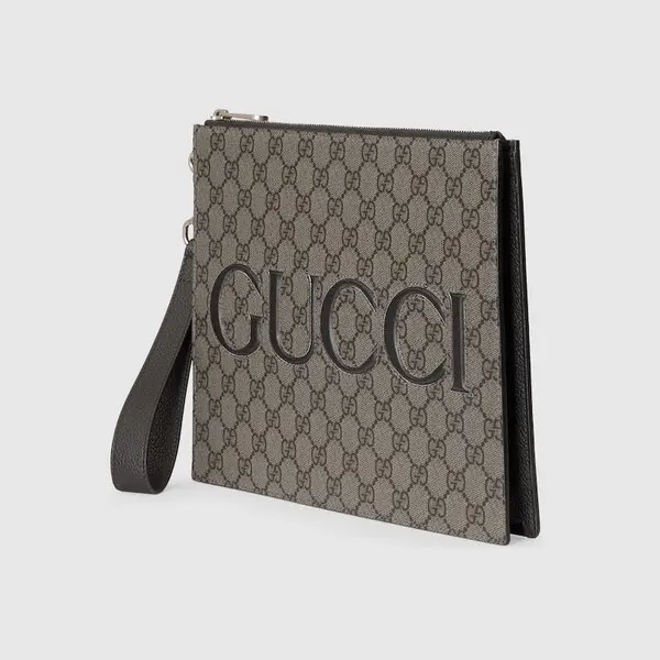 Gucci Pouch With Strap Gg Canvas