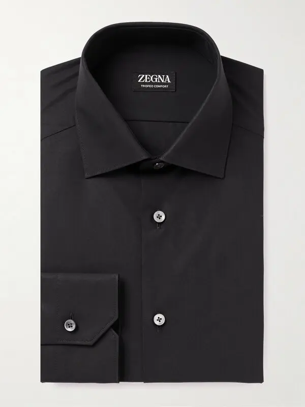 Zegna Trofeo™ Comfort Shirt - Black