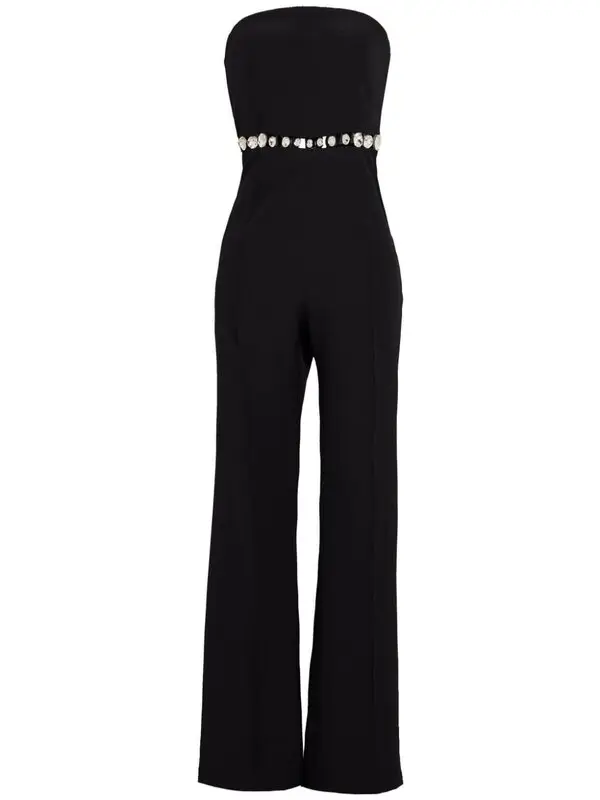 Retrofete Glenda Crystal-embellished Jumpsuit - Black