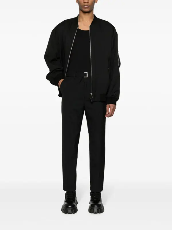 Sacai Melton Tailored Trousers - Black