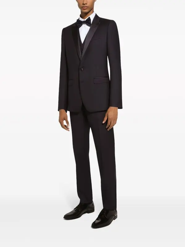 Dolce & Gabbana Contrasting Lapels Two-piece Suit
