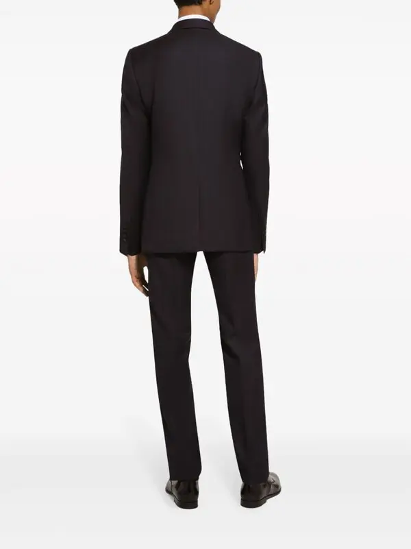 Dolce & Gabbana Contrasting Lapels Two-piece Suit