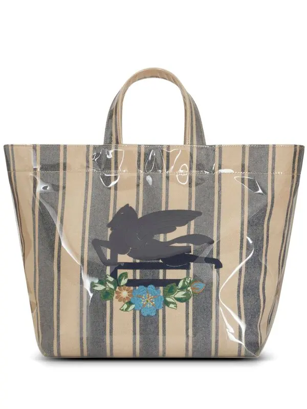 Etro Logo-appliqué Tote Bag - Neutrals