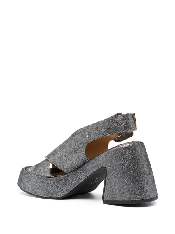 GANNI 95mm Glitter Platform Sandals