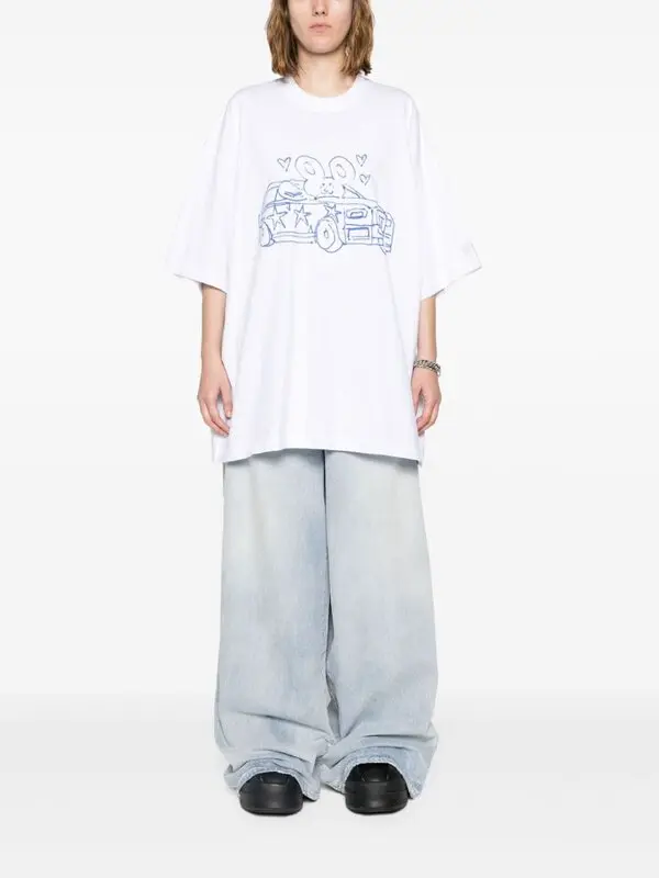 Vetements Big Shape Loose-leg Jeans - Blue