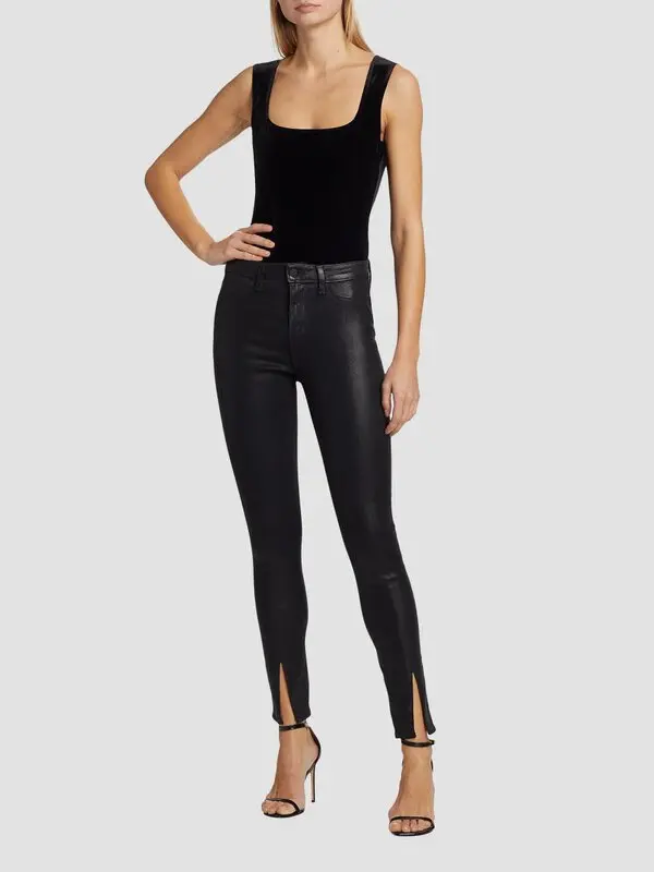 L'Agence Velvet Squareneck Bodysuit