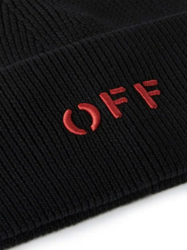 Off-White 2024 Lunar New Year Logo-embroidered Beanie