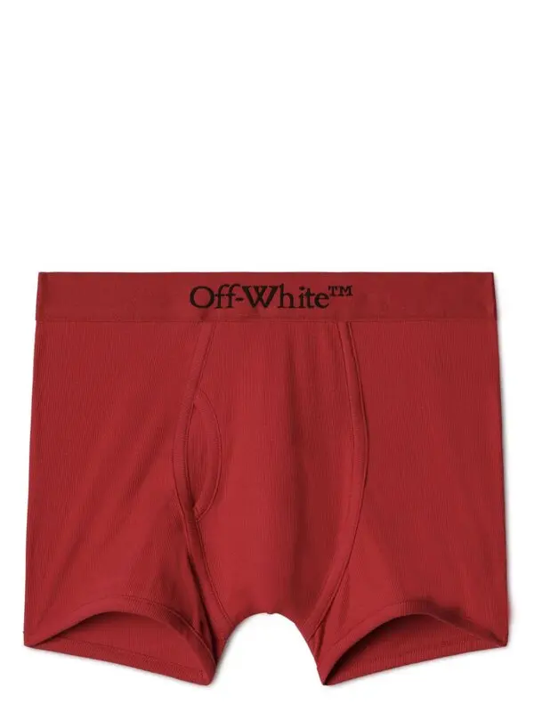 Off-White 2024 Lunar New Year Logo-waist Boxers - Red