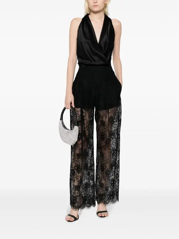 FLEUR DU MAL Wide-leg Lace Trousers