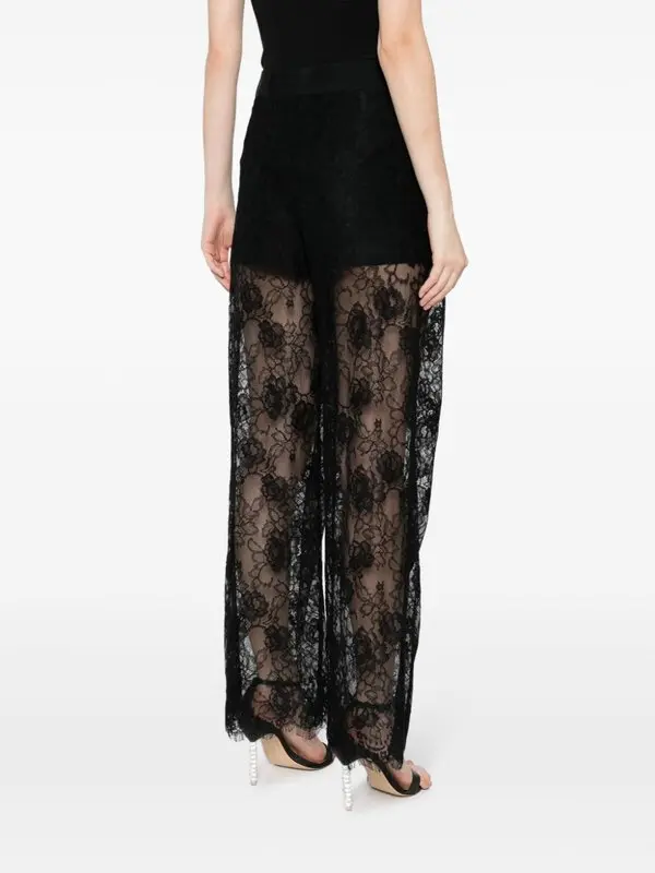 FLEUR DU MAL Wide-leg Lace Trousers