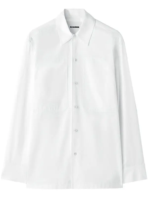 JIL SANDER Patch Pockets Cotton Shirt