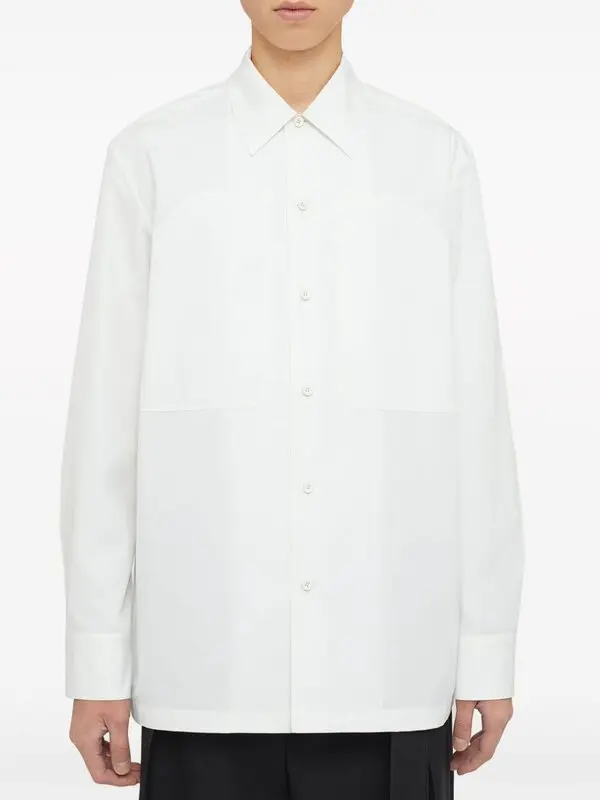 JIL SANDER Patch Pockets Cotton Shirt