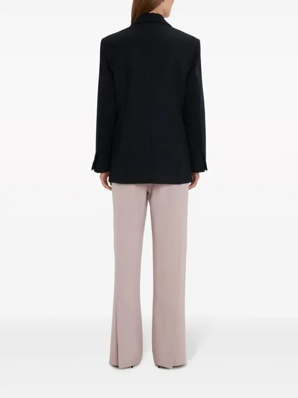 Victoria Beckham Peak-lapel Wool-cashmere Blazer - Blue