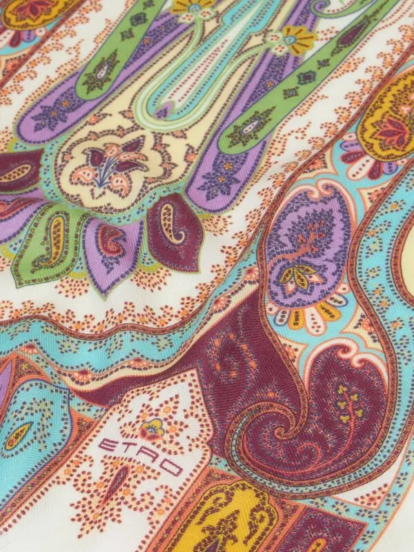 Etro Paisley-print Jacquard Scarf - Pink