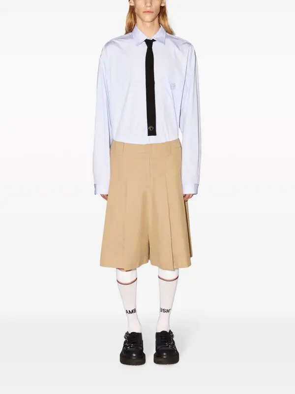 AMBUSH Pleated Cotton Shorts