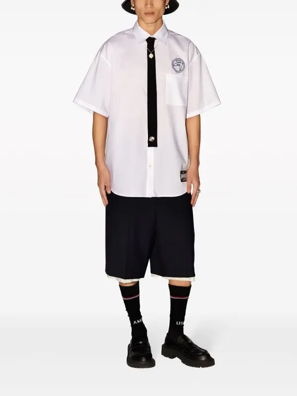 AMBUSH Logo-embroidered Cotton Shirt