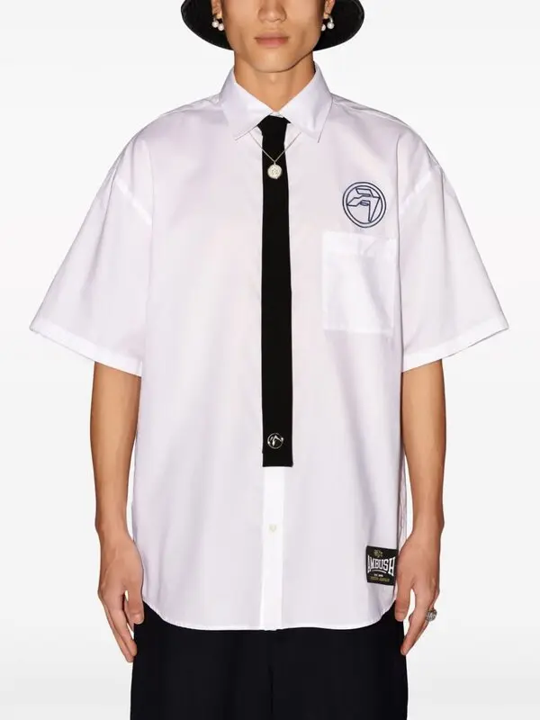 AMBUSH Logo-embroidered Cotton Shirt